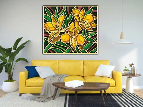 Yellow lilies free multilayer cut file 3D mandala - 3D mandala cut free ...