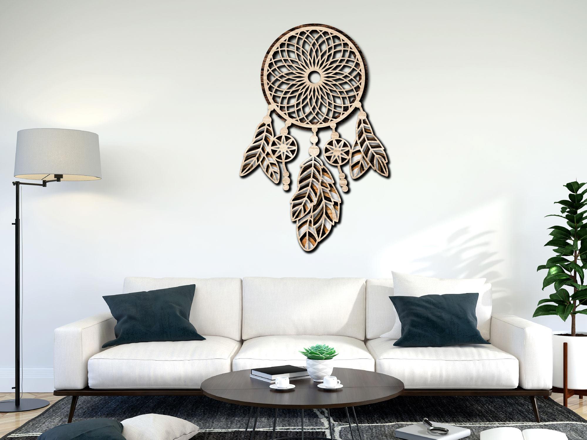 Classic Dreamcatcher – Free 3D Multilayer Laser Cut File for Wall Art